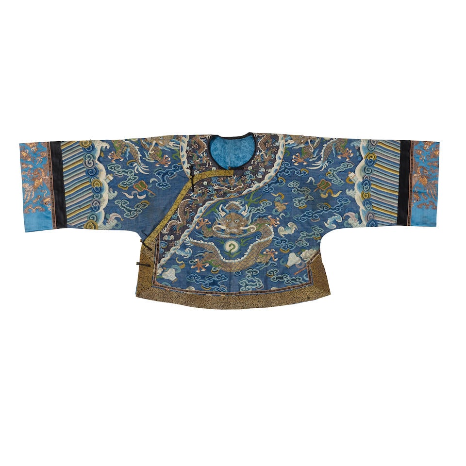 A Lady's Silk Kesi Riding Jacket, Magua 19th Century Auction