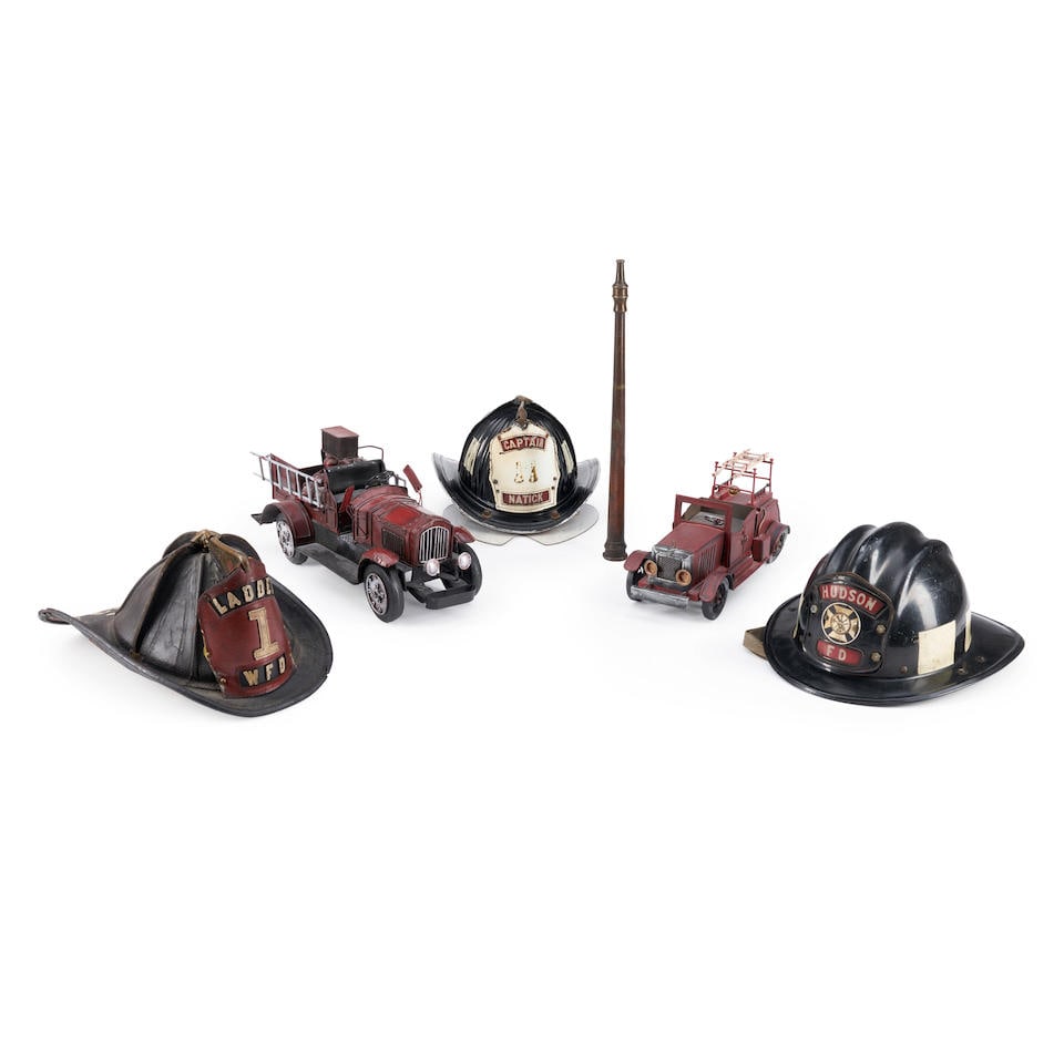 Six Firefighting Collectibles, America, 20th Century. Auction