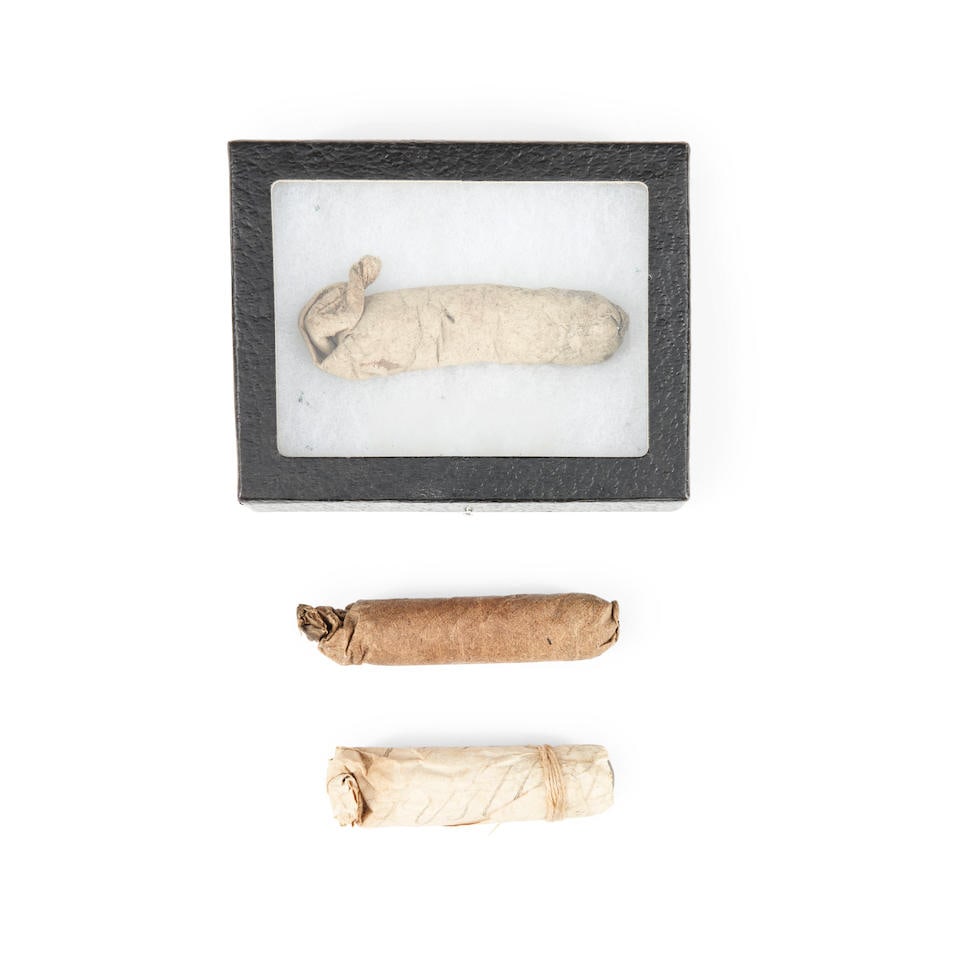 Three Paper Musket/rifle Cartridges, Auction