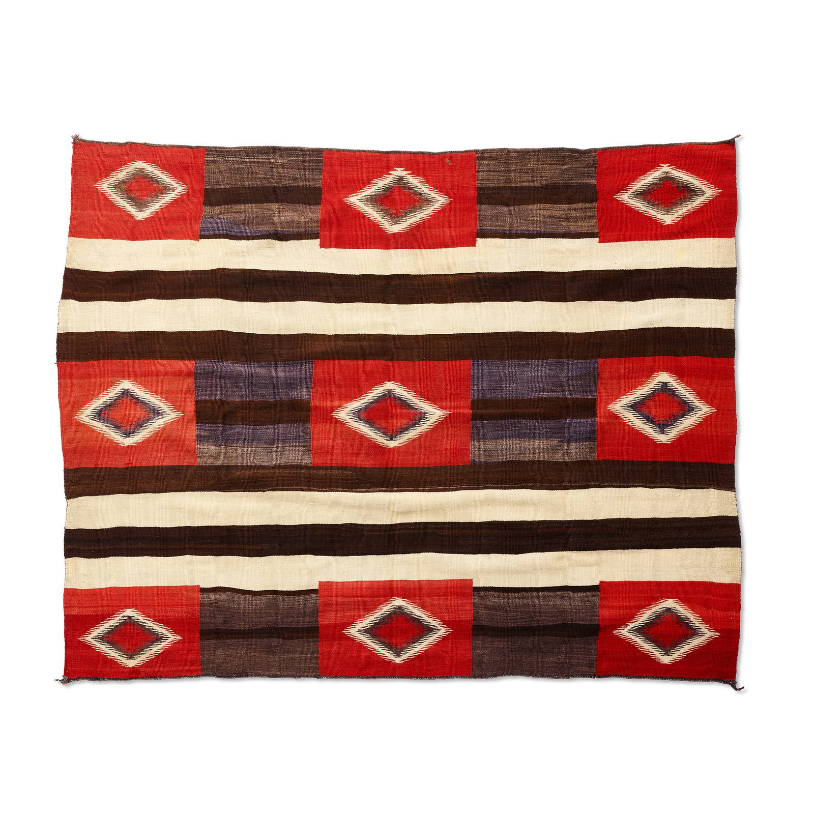 A Diné (navajo) Third Phase Chief's Blanket-style Rug Auction