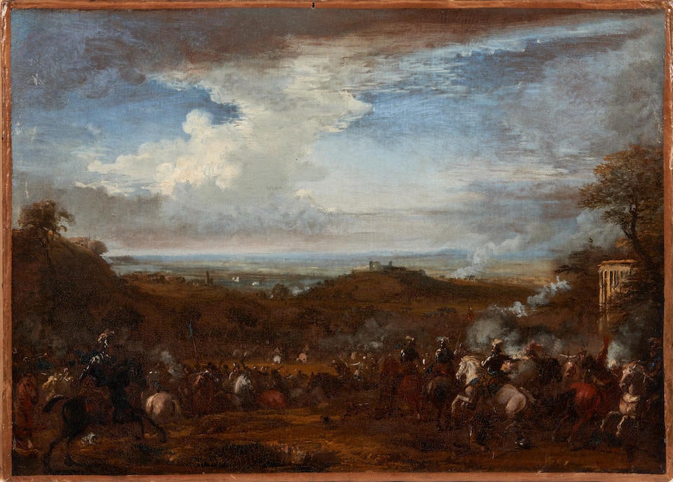 Circle Of Jacques Courtois, Called Il Borgognone (french/italian, 1621 ...