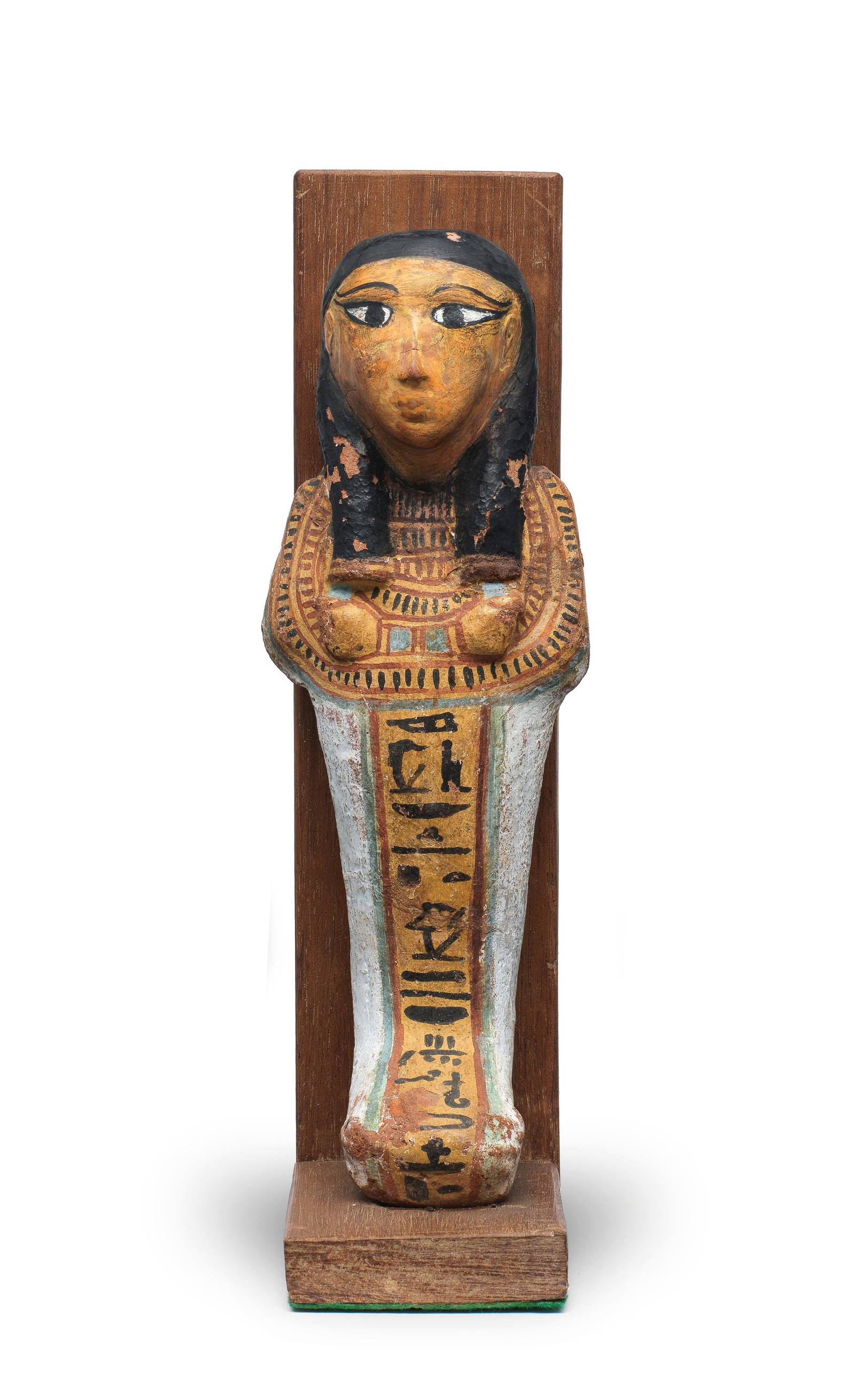 An Egyptian Polychrome Painted Terracotta Shabti Auction