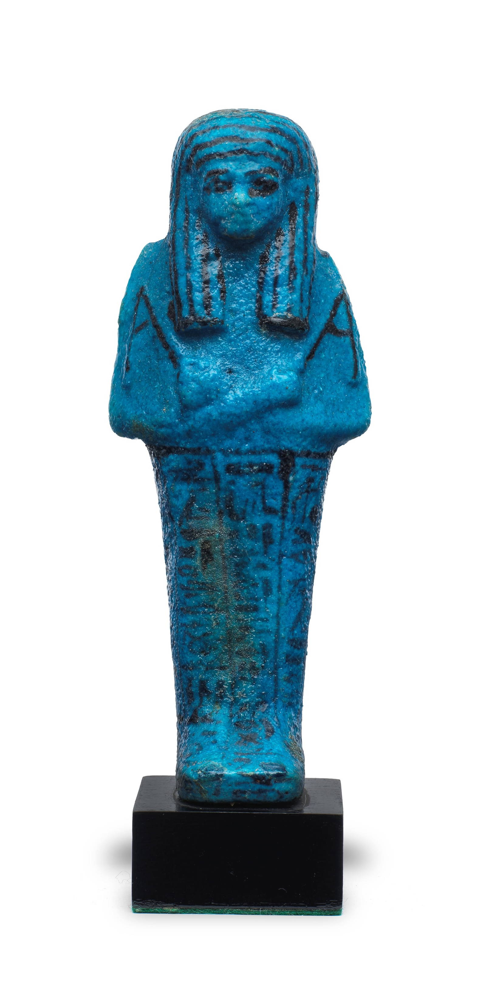 An Egyptian Bright Blue Glazed Faience Shabti For Nes-ta-nebt-isheru ...