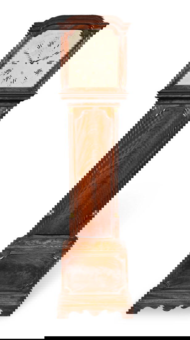 A Late 18th Century Mahogany Longcase Clock With Deadbeat Escapement ...