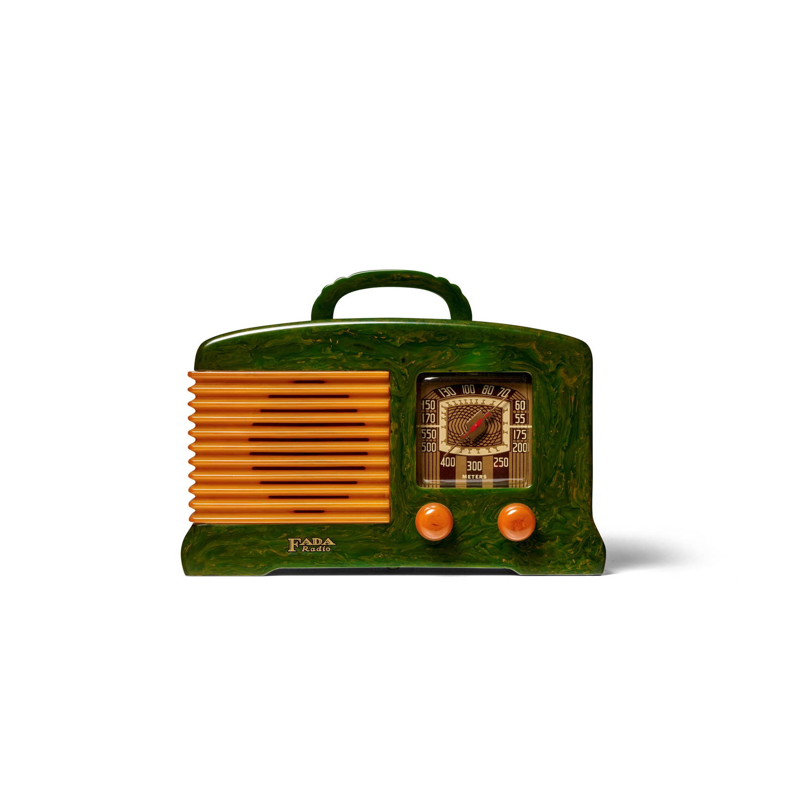 Fada L56 Radio1939 Green Catalin Case With Yellow Knobs And Grille ...