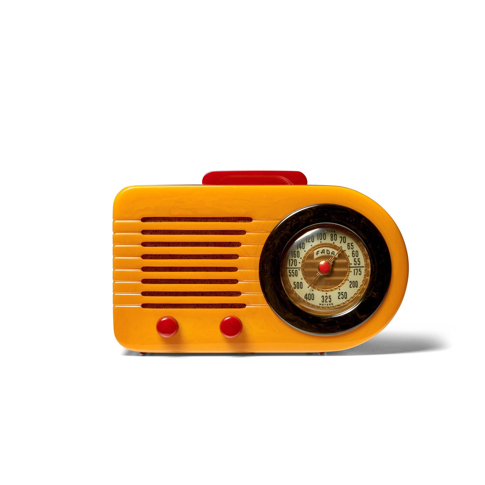 Fada 189 All American Bullet Radio1940white Catalin Case With Red Knobs ...