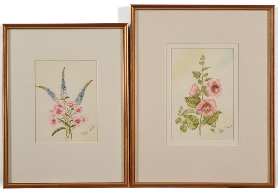 Pasquale (patsy) Santo (american, 1893-1975) A Pair Of Floral ...