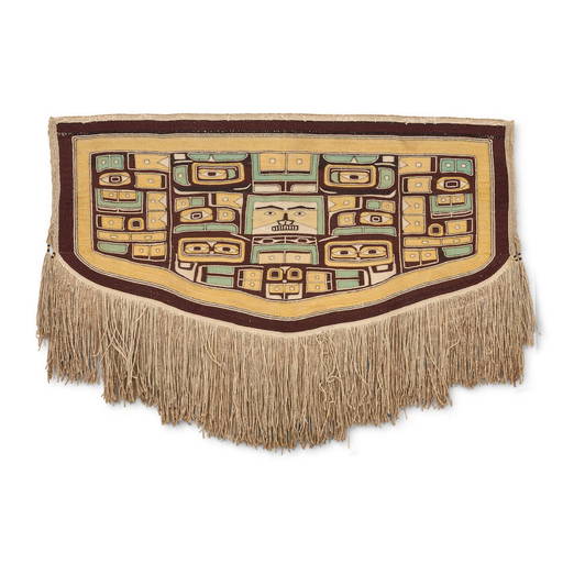 A Northwest Coast Chilkat Blanket Lg. Including Fringe 51, Wd. 71 In.