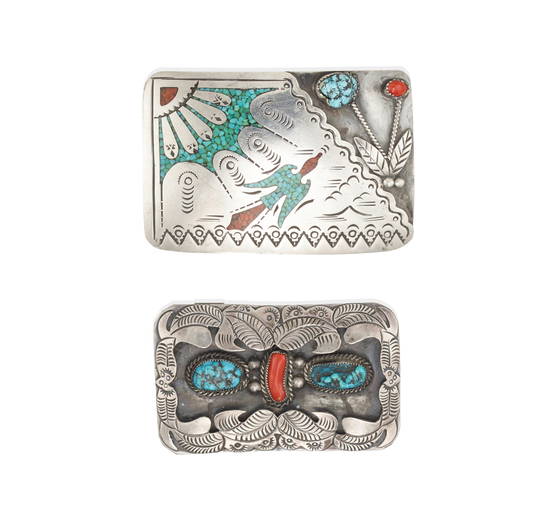 Two Southwest Belt Buckles