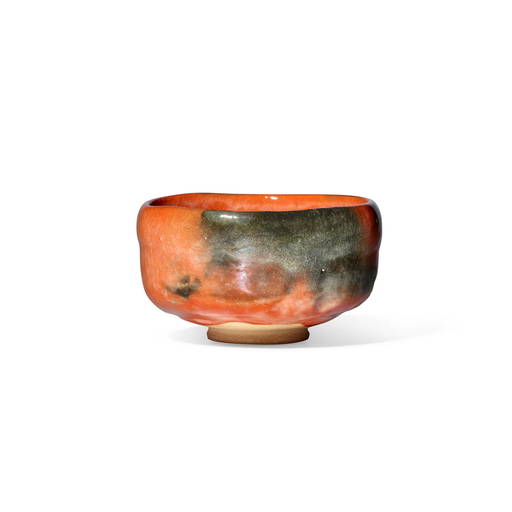 Raku Kakunyū (kichizaemon Xiv, 1918 1980) A Red Raku Ware Tea Bowl ...