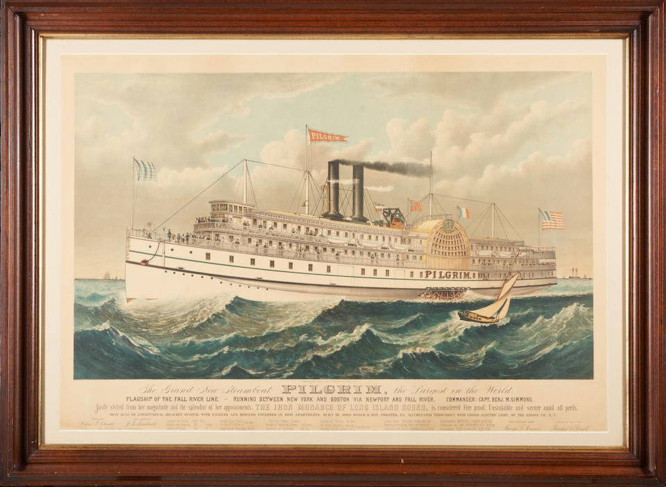 The Grand New Steamboat Pilgrim, The Largest In The World Charles R ...