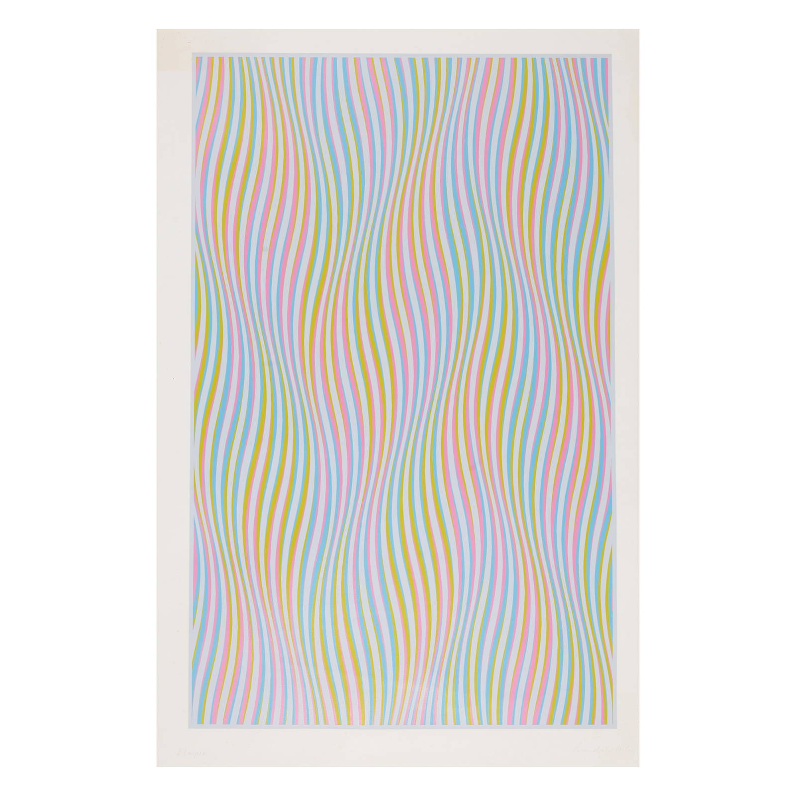 Bridget Riley (born 1931); Elapse; Auction