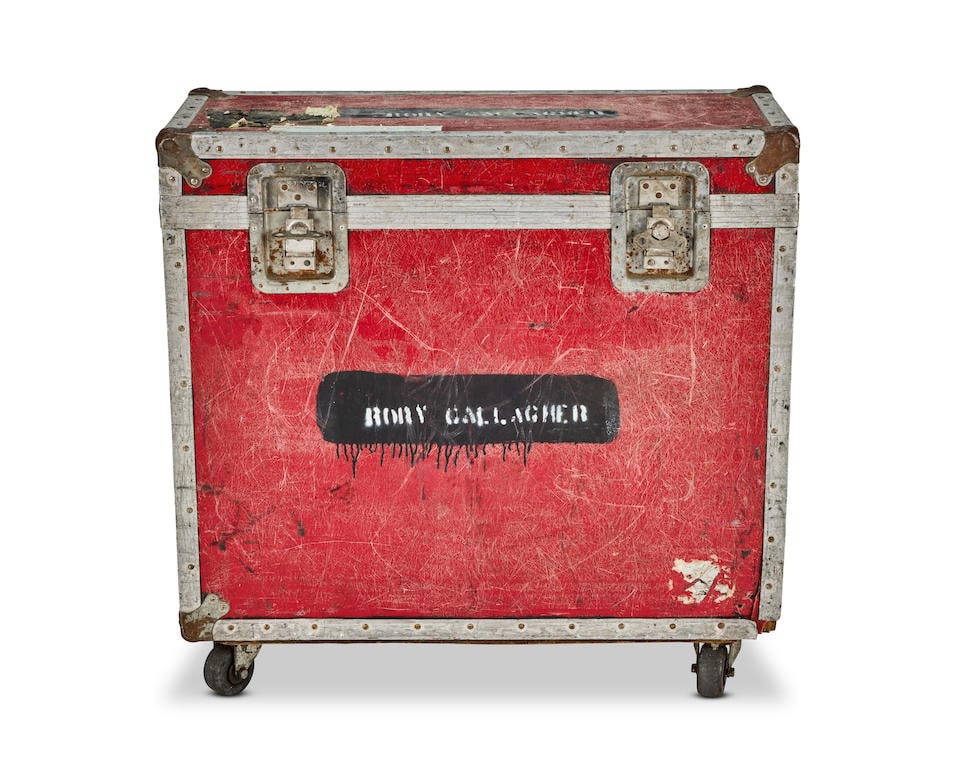 Rory Gallagher: A Small Red Flight Case, 33in X 14 1/2in X 32in (84cm X ...