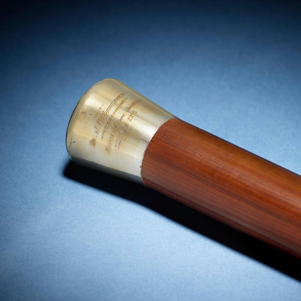 Important And Rare Walking Stick From A Section Of Kamehameha I's ...