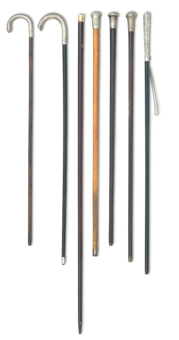 A Collection Of Walking Sticks (7) Auction
