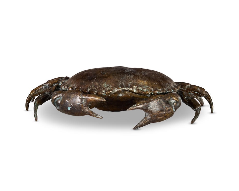 A Patinated Model Of A Crab In The Paduan Style Probably Italian ...