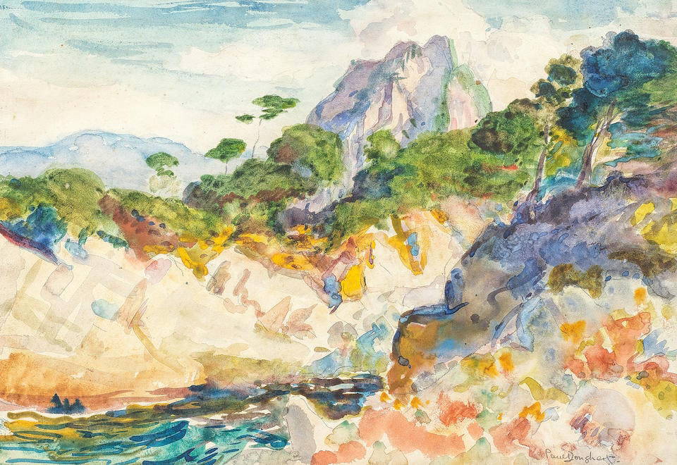 Paul Dougherty (american, 1877-1947) Landscape (and Another By The Same Hand, Signed (lower Righ ...