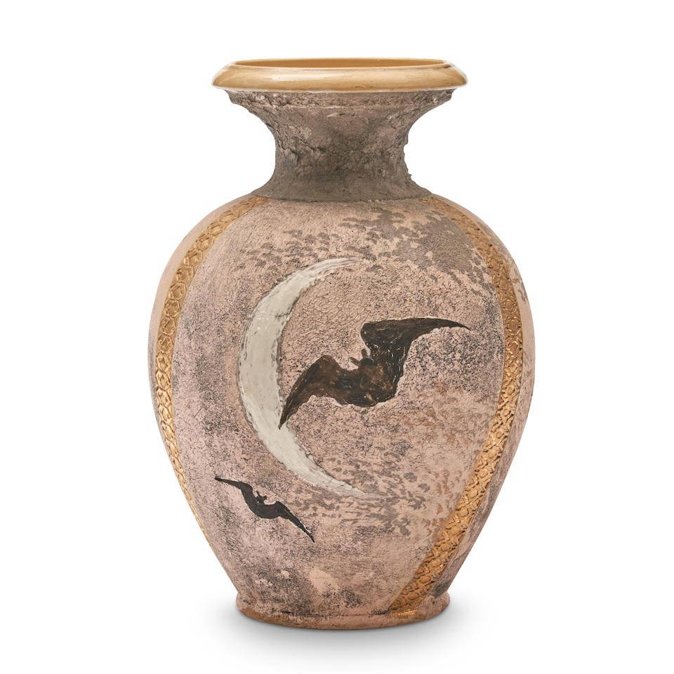 Rookwood Pottery Dull Finish Vase With Bats And Frogs Cincinnati, Ohio ...