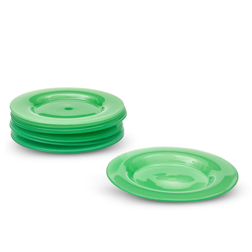 Ten Steuben Green Jade Glass Dishes Corning, New York, C. 1925, Incised ...