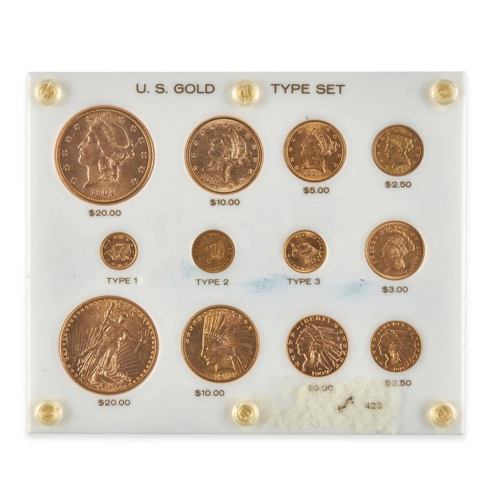A United States Gold Coin Type Set. Auction