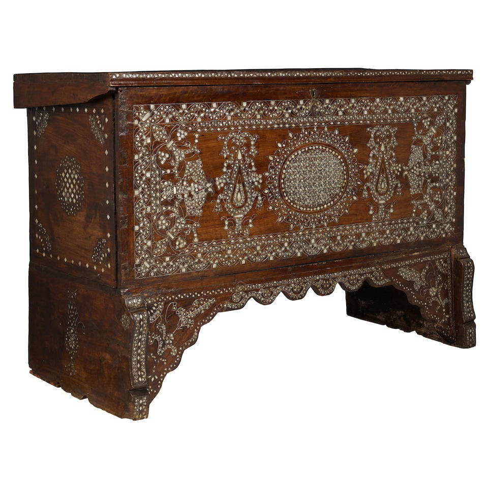 A Levantine Style Simulated Bone And Shell Inlaid Chest - Mar 03, 2025 ...