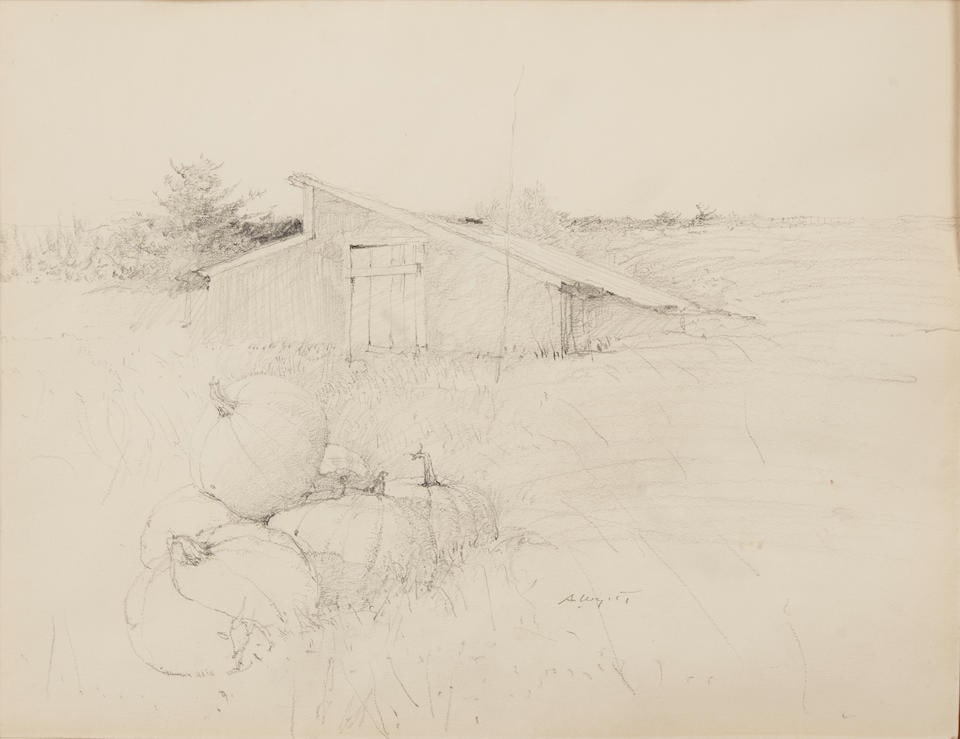 Andrew Wyeth (american, 1917-2009) Erickson's Back Shed Auction