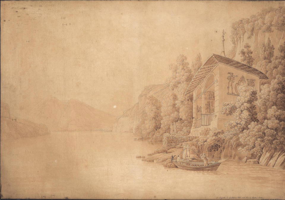 Peter Birmann (swiss, 1758-1844) The Chapel Of Tell, Lake Lucerne Auction