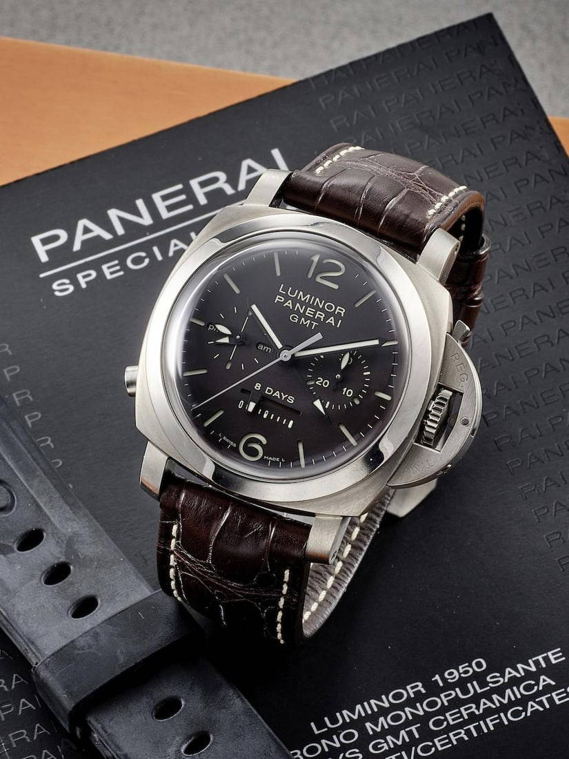 Panerai | Luminor 1950 8 Days Monopulsante Gmt Titanio, Ref.pam00311, A ...