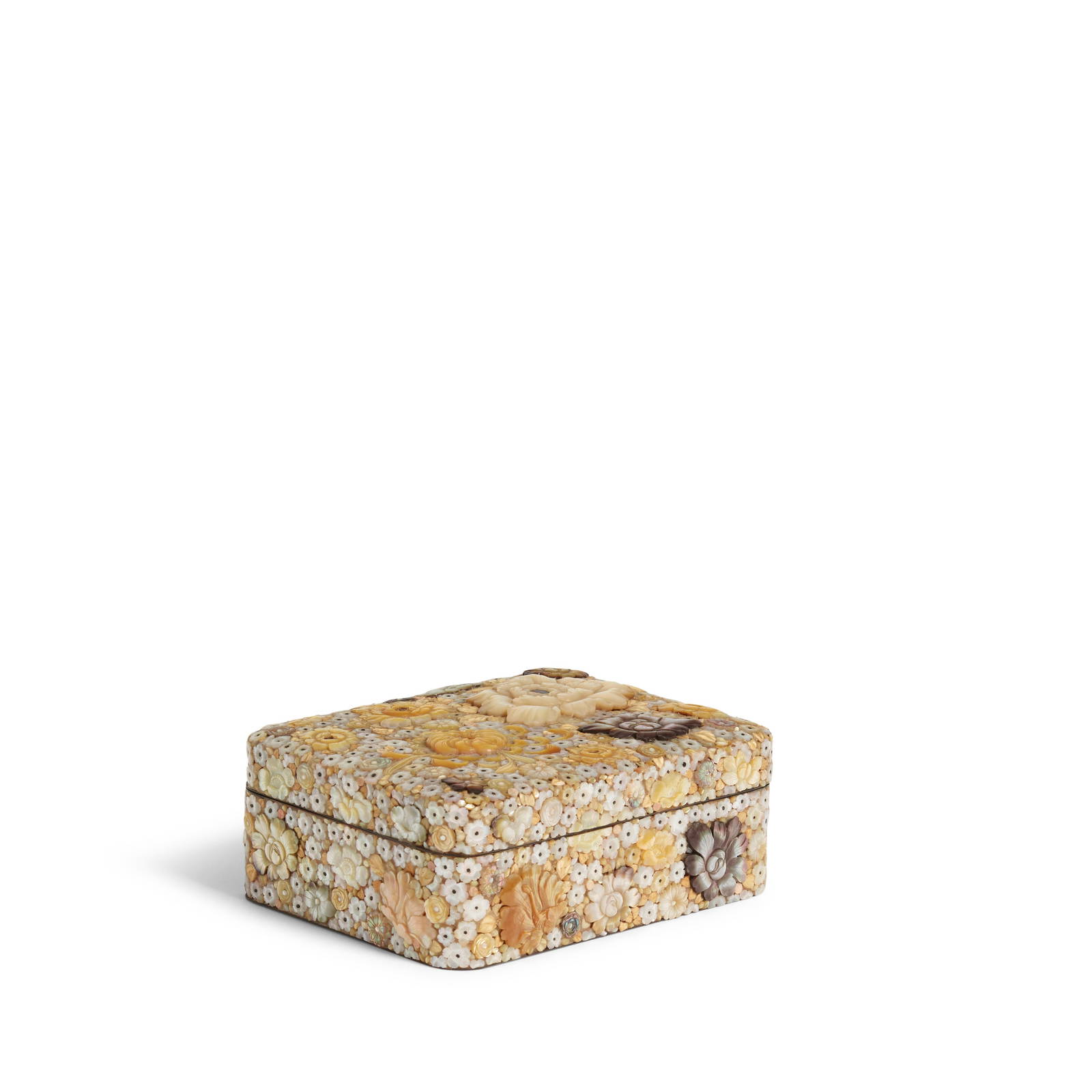 A Shibayama Inlaid Box And Cover Meiji Era (1868-1912), Late 19th ...