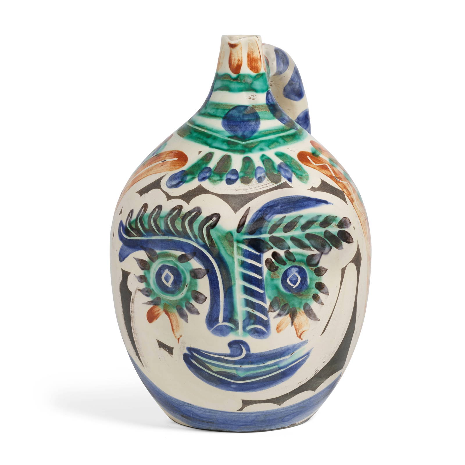 Pablo Picasso (1881-1973); Visage Aux Yeux Rieurs; Auction