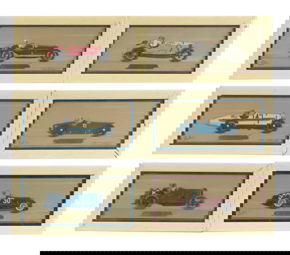 Rex Hays And Roy Nockolds, Six Framed Painted Wooden Profiles Of Iconic ...