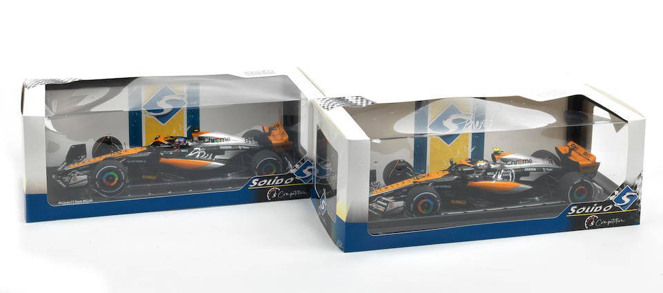 Two 1:18 Scale Models Of The Mclaren Mcl60, By Solido, Signed By Norris ...