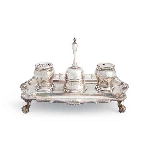 George Ii Sterling Silver Inkstand,