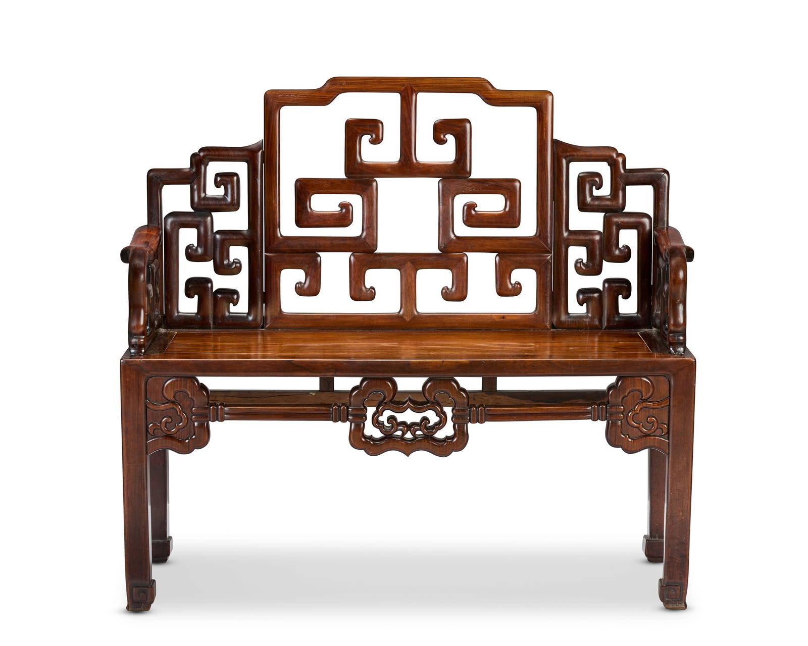 A Hongmu Carved 'throne' Chair 19th/20th Century Auction