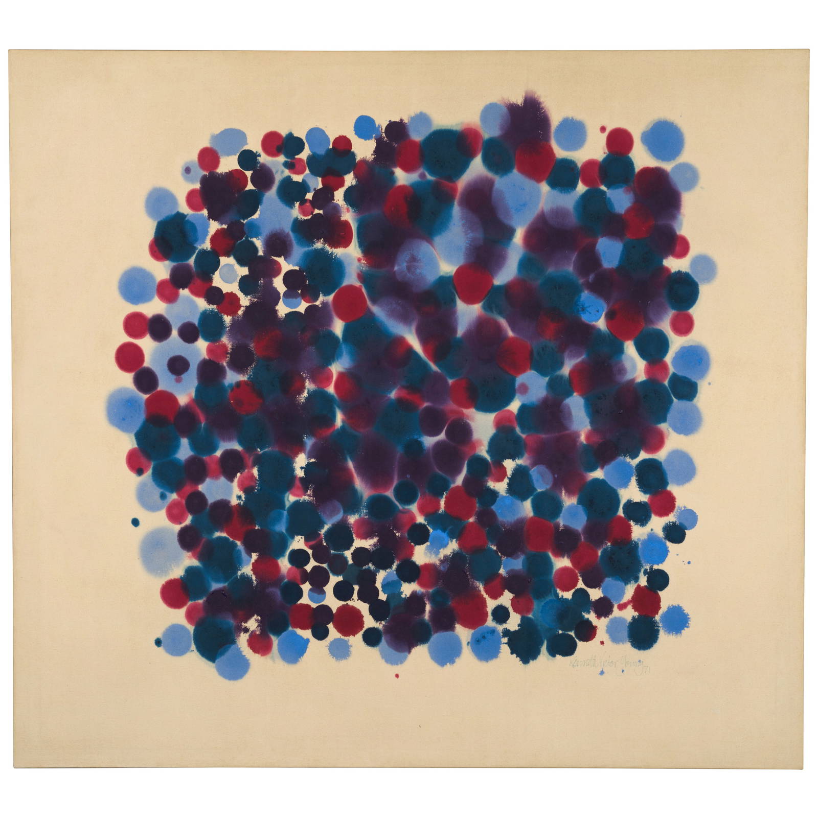 Kenneth Victor Young (1933-2017) Untitled 75 3/8 X 83 3/8 In (191.4 X ...