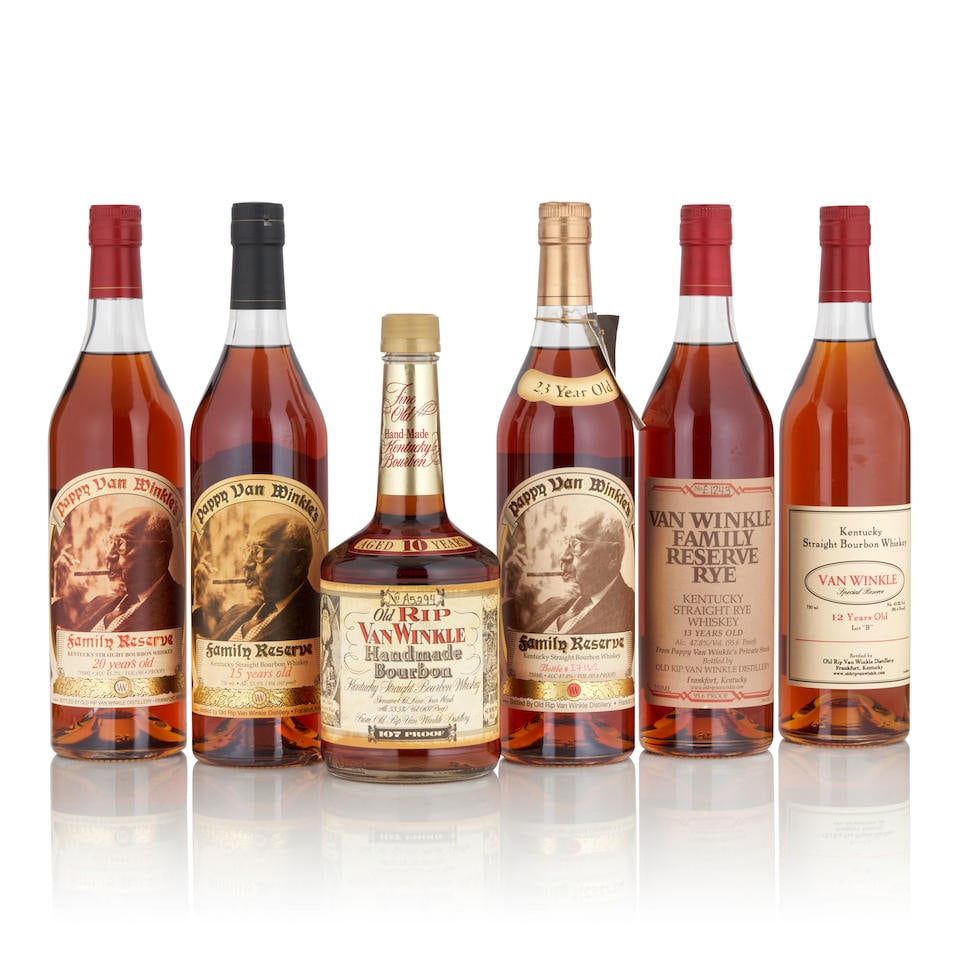 Old Rip Van Winkle 10 Years Old (1 Bottle, 750ml)pappy Van Winkle 15 ...