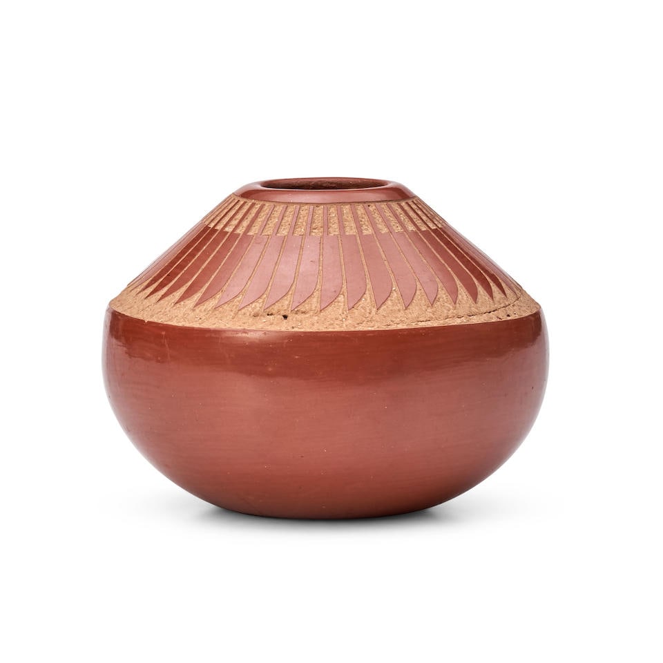 Large Colima Redware Jar Fascinating Form!