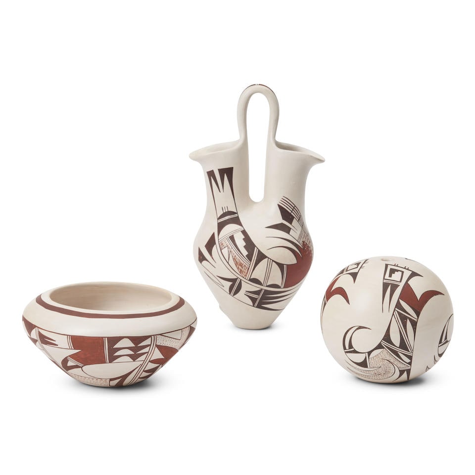 Three Frog Woman (navasie Family) Pottery Jars Frog Woman (joy Navasie ...