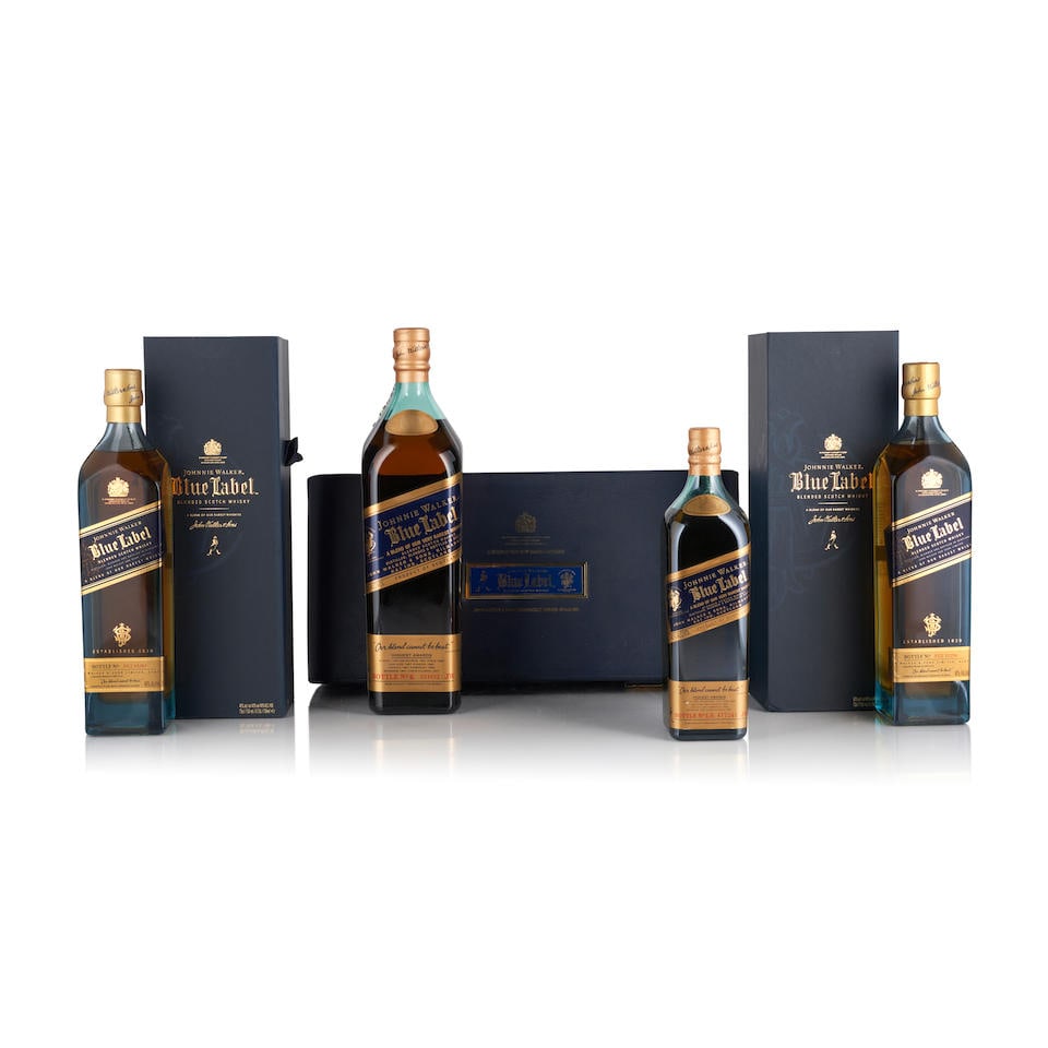 Johnnie Walker Blue Label (3 Bottles, 750ml; 1 Bottle, 1.75l) Auction
