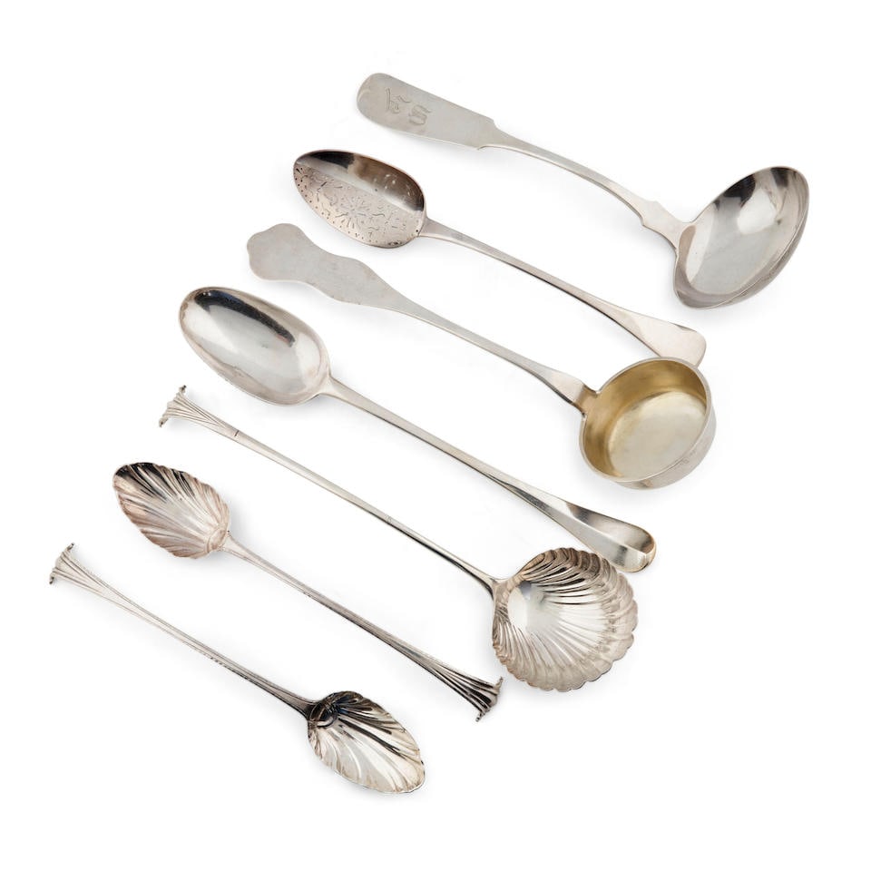 Seven Assorted Silver Ladles & Spoons, - Jun 29, 2025 | Bonhams In Ma