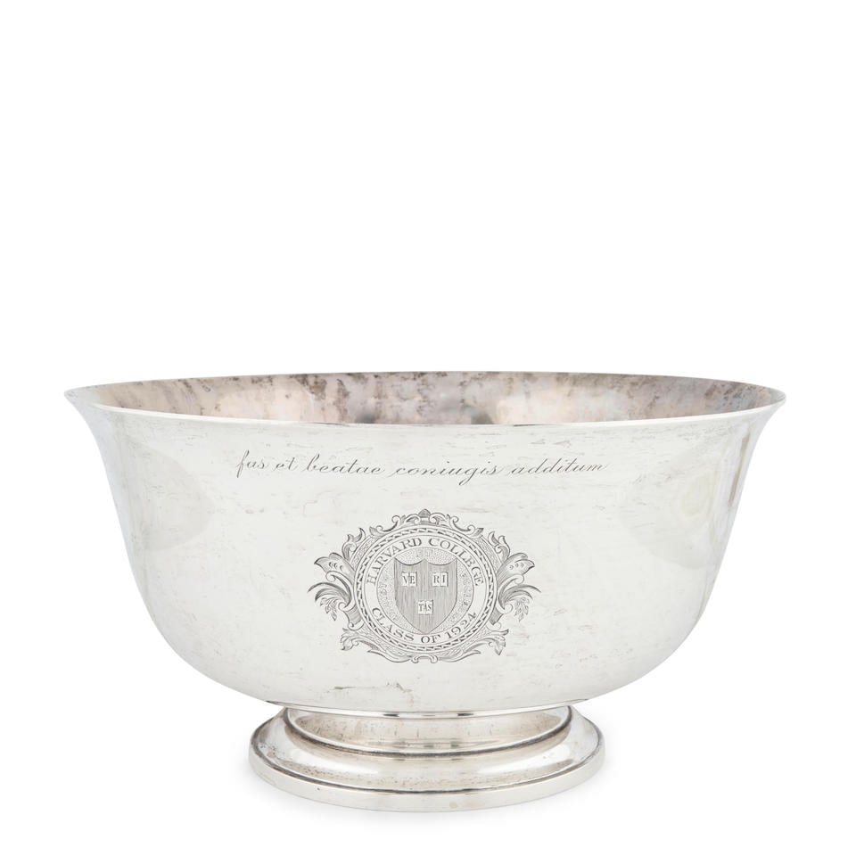 Tuttle Commemorative Harvard Sterling Silver Bowl, Auction