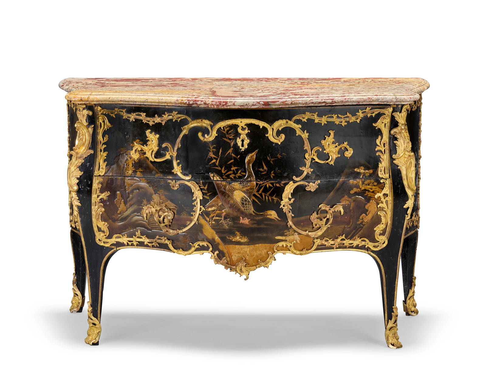 An Important Louis Xv Ormolu Mounted Japanese Lacquer And Parisian ...