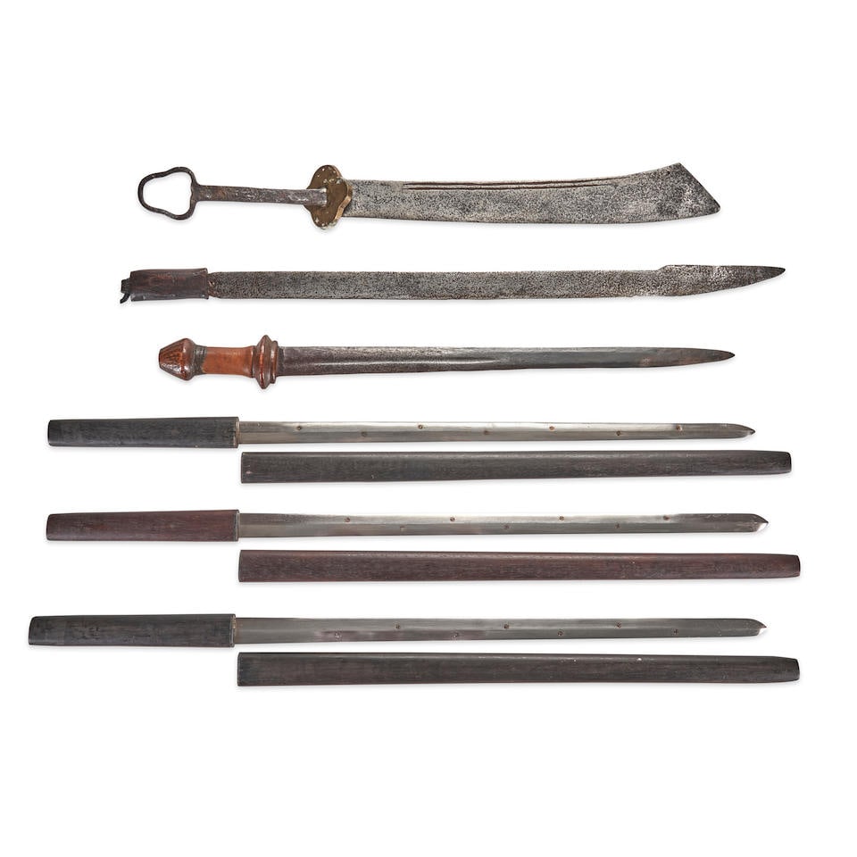 Four Japanese Tsurugi Swords And Two Provincial Swords. Auction