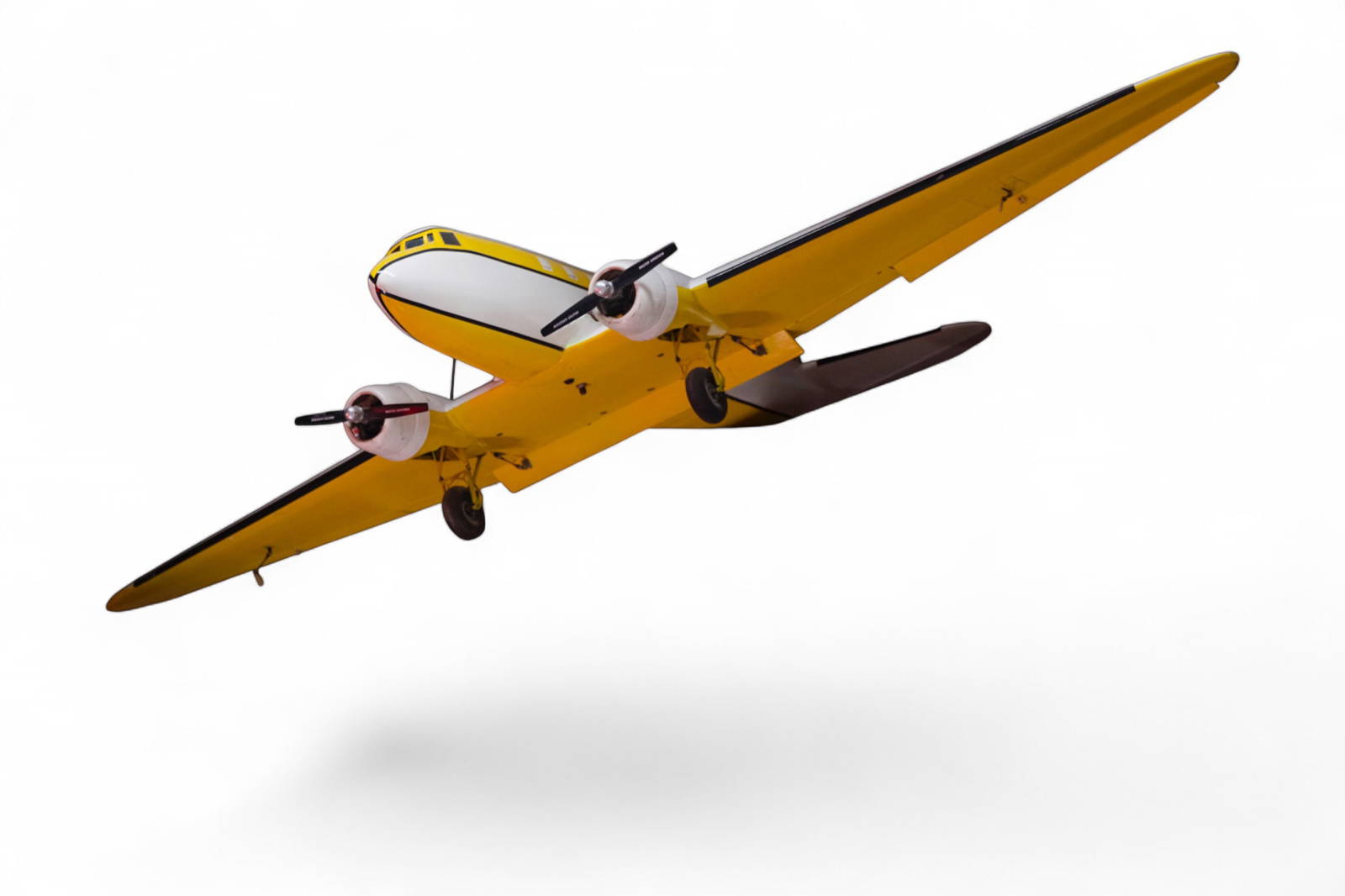 A Douglas Dc-3 Style Dual Propeller Static Model Airplane, Auction