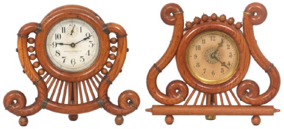 2 Oak Stick And Ball Mantle Clocks - Apr 22, 2017 | Fontaine's Auction ...