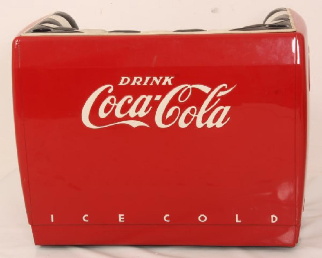 Custom Coca-Cola Cooler Bench