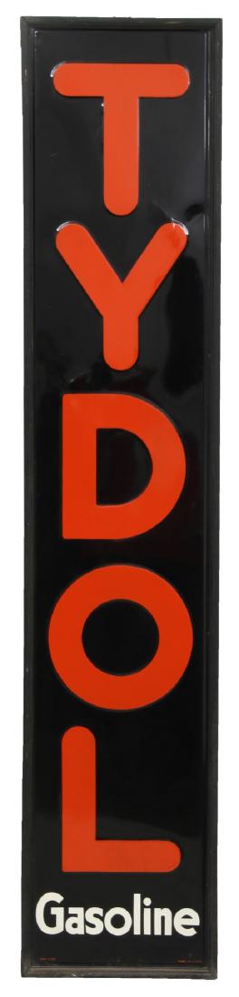 Tydol Gasoline Embossed Advertising Sign