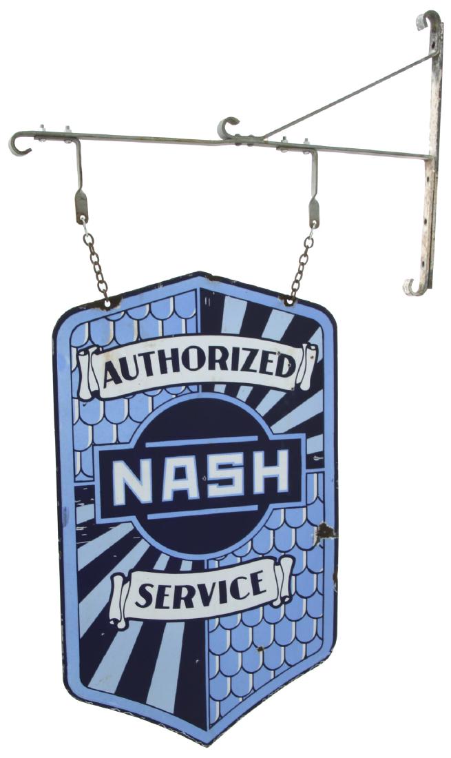 Nash Service Double Sided Porcelain Sign