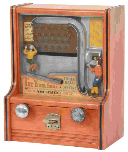 Coin Op Kicker And Catcher Arcade Game