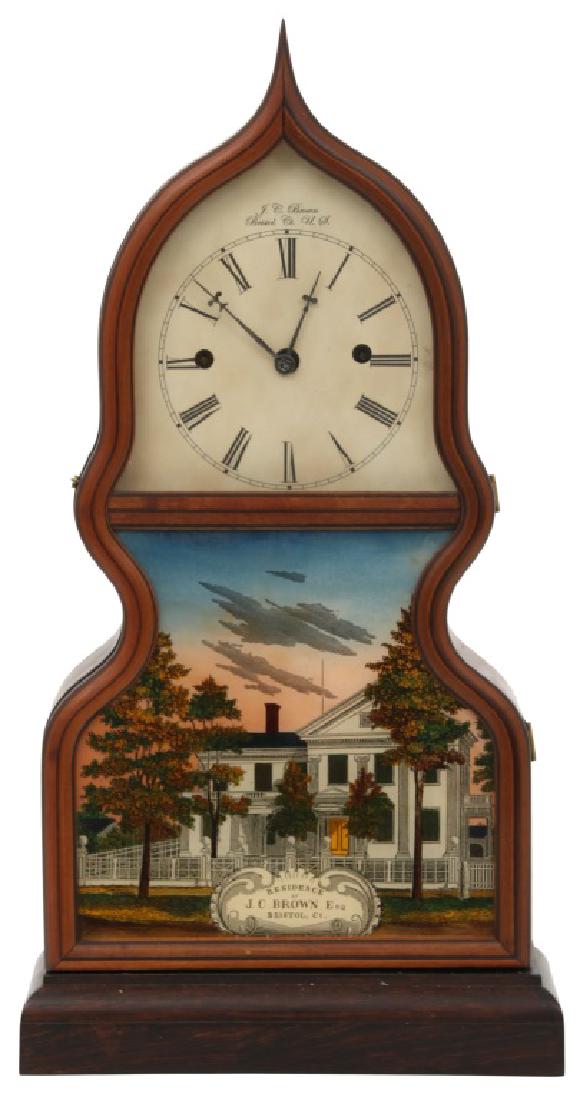 J.C. Brown Detached Fusee Acorn Mantle Clock